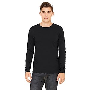 Bella Canvas Jersey Long Sleeve Tee Black
