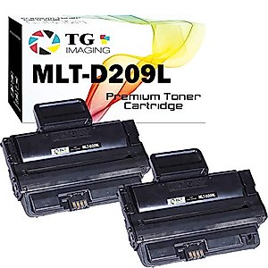 2-Pack TG Imaging Compatible MLT-D209L Toner Cartridge Replacement for MLTD209L (2xBlack Combo Set) for use in ML-2855 SCX-4824 SCX-4828 Toner Printer