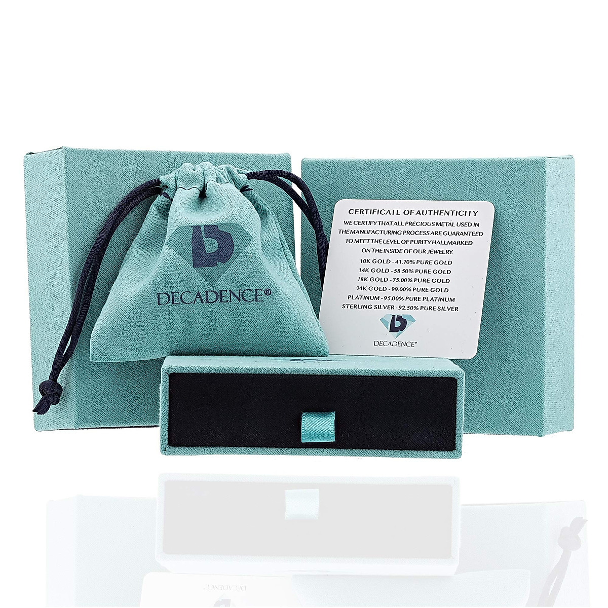 DECADENCE Sterling Silver Rhodium Solitaire Love Knot Cubic Zirconia Engagement Ring