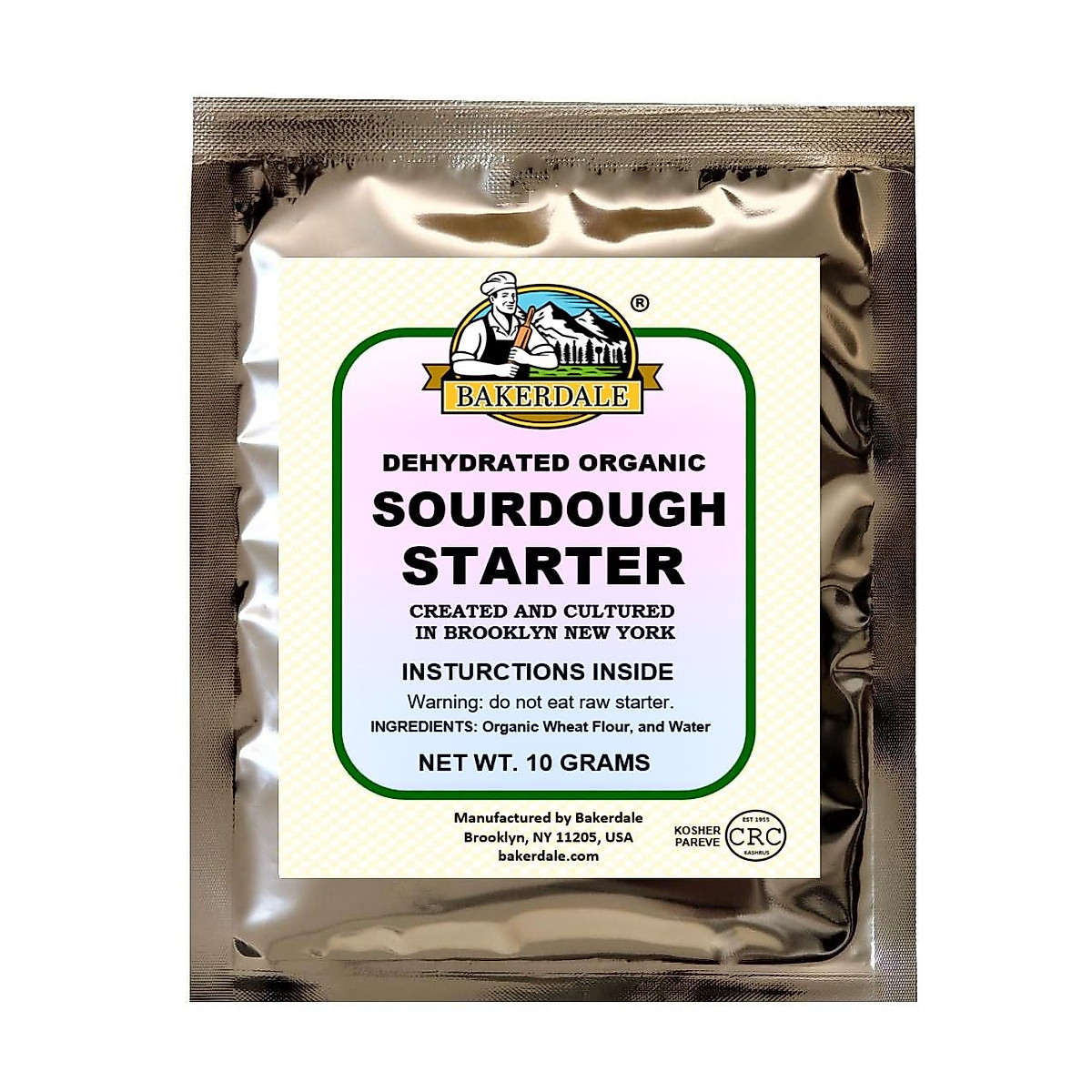 Bakerdale Dehydrated Organic Sourdough Starter Culture