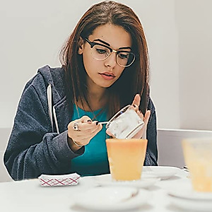 Paper Food Trays - 1/4 lb Small Disposable Plaid Classy Red and White Paper Food Boats by MT Products (100 Pieces) - Made in The USA