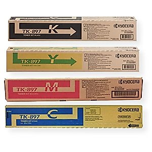 Genuine Kyocera Mita TK-897 CYMK For FSC8520MFP TK-897 Set