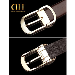 Demon&Hunter PBL Series Men's Pin Buckle Belt H00507(110CM)