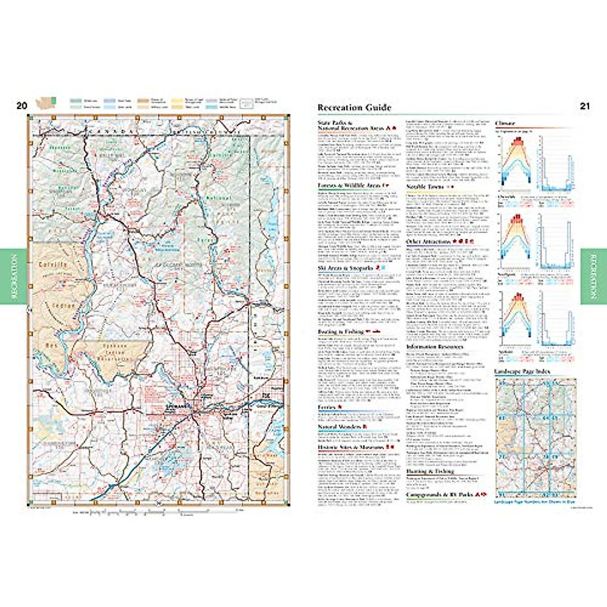 Washington Road & Recreation Atlas - 10th Edition, 2022 (Benchmark)