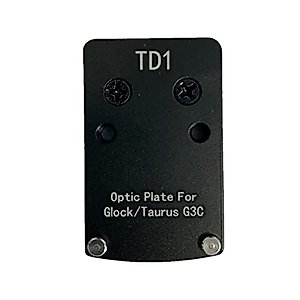 Optic Mounting Plate for Glock(Non-MOS/Aftermarket Slide),Taurus GX4,G3C,Canik TP9SA-Compatible with ADE Stingray,Riton X3 Tactix PRD,Trijicon RMR/SRO,Swampox Kingslayer/Liberty/Justice red dot Sight