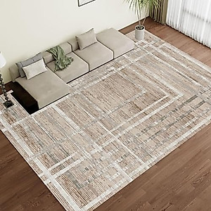 Modern Abstract Runner Rug - Imitation Cashmere Rugs with Rubber Backing Non Skid Laundry Room Rug, Kitchen Carpet Runner Indoor Bathroom Floor Runners