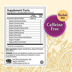 Yogi Tea Pumpkin Spice Tea - 16 Tea Bags per Pack (4 Packs) - Limited Edition Organic Pumpkin Spice Tea Bags - Perfect for the Holidays - Includes Cinnamon Bark, Cardamom Pod, Nutmeg Kernel & More