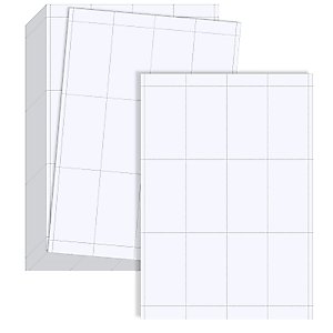 Tinlade Printable Business Cards Bulk Blank Business Cards Paper Compatible with Laser and Inkjet Printer Perforated Cardstock Design Your Own Personalized Business Cards, 3.5 x 2 Inch (3000 Pcs)