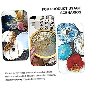 COHEALI 1 Set Nail Glass Gravel Stuffing for Crafts Stuffing Glass Decor Crushed Glass for Resin Art 3D Flakes Manicure Decals Holographic Chunky Glitter Crushed Glass Chips Epoxy