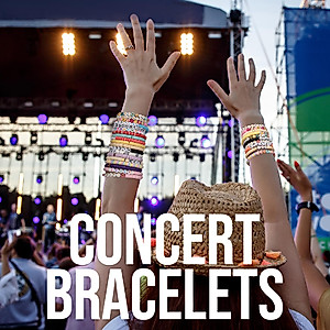 Friendship Bracelet Kit with 28 Colors, 5040 Clay Beads, 1200 Letter Beads for Jewelry Making - 4 Styles of Round Alphabet, Number, Heart & Pattern Beads