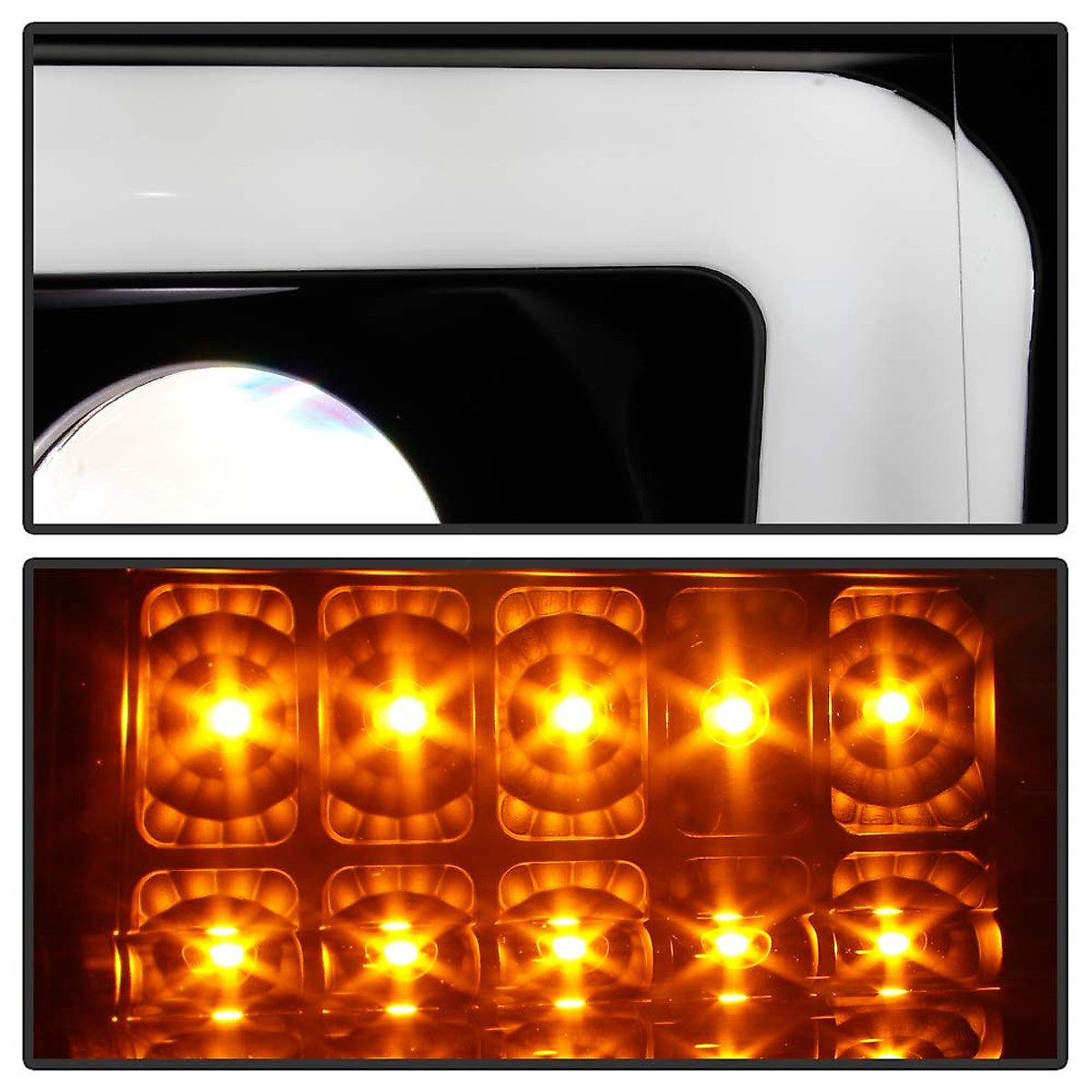 ACANII - For [HID/Xenon Model] 2013-2014 Ford F150 Truck LED Signal Built-In Low/High LED Projector Headlights Headlamps