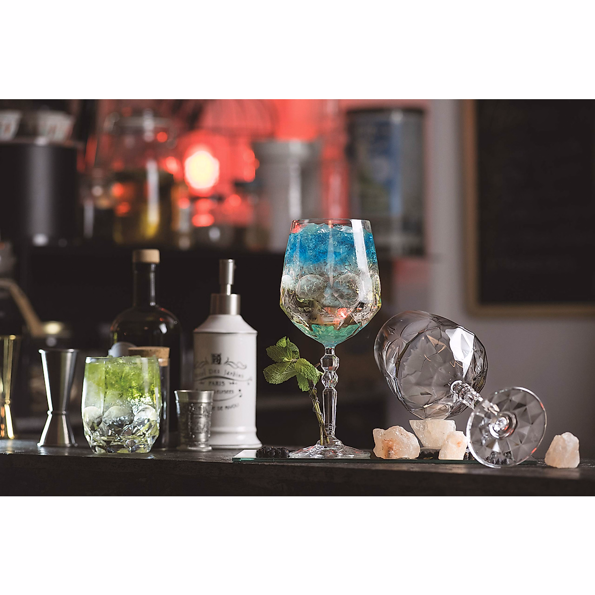 Barski Tumbler Glass - Double Old Fashioned - Set of 6 Glasses - Designed DOF tumblers - For Whiskey - Bourbon - Water - Beverage - Drinking Glasses - 11 oz. - Glass - Made in Europe