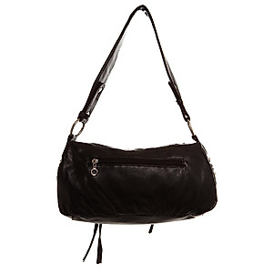 Handbags For All Fringe Structure Studded Hobo Shoulder Handbag