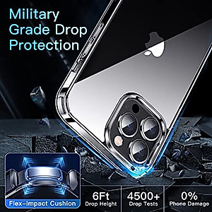 CASEKOO for iPhone 13 Pro Max Phone Case Clear, Not Yellowing iPhone 13 Pro Max Case Shockproof Protective Bumper 6.7 inch, Crystal Clear