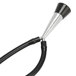 Fetal Stethoscope Monitoring,Dualhead Stethoscope,Fetal Bed Stethoscope,Aluminum Alloy Soft Fetal Heart Stethoscope Black for Pregnant