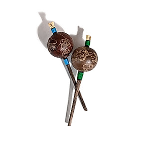 Peruvian Amazon Gourd Rattle - Four Directions Extra Small