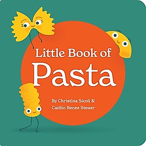 Little Book of Pasta Board Book for Babies and Toddlers about Shapes Read with Phonics and Rhymes Baby Book 0-12 Months Toddler Book Ages 1-4