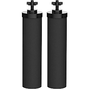 Nispira Premium Water Filter Black Element Cartridge Compatible with Berkey Countertop Water Purification System. Compared to Part BB9. 2 Filters