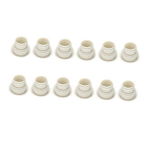 Yardenfun 12pcs Bathtub Stopper for Bathroom Sewer Sealing Plug Waste Sealing Ring Washing Machine Hoses Sink Plug Drain Seal Hose Plug Silicone Sink Cover Sewer Seal Ring White