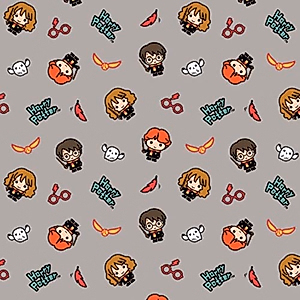 Camelot Harry Potter Kawaii 23800673 6 Grey Trio Toss BTY