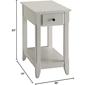 Acme Bertie End Table in White