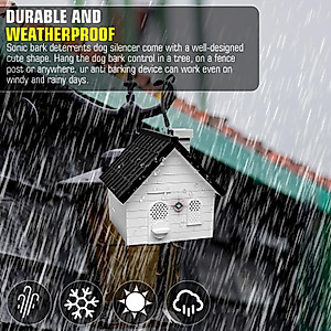 GIANAC Anti Barking Device, Ultrasonic Dog Bark Deterrent Devices, Bark Box, 50 Ft. Dog Barking Control Device Indoor Outdoor for Dogs Training & Behavior Aids