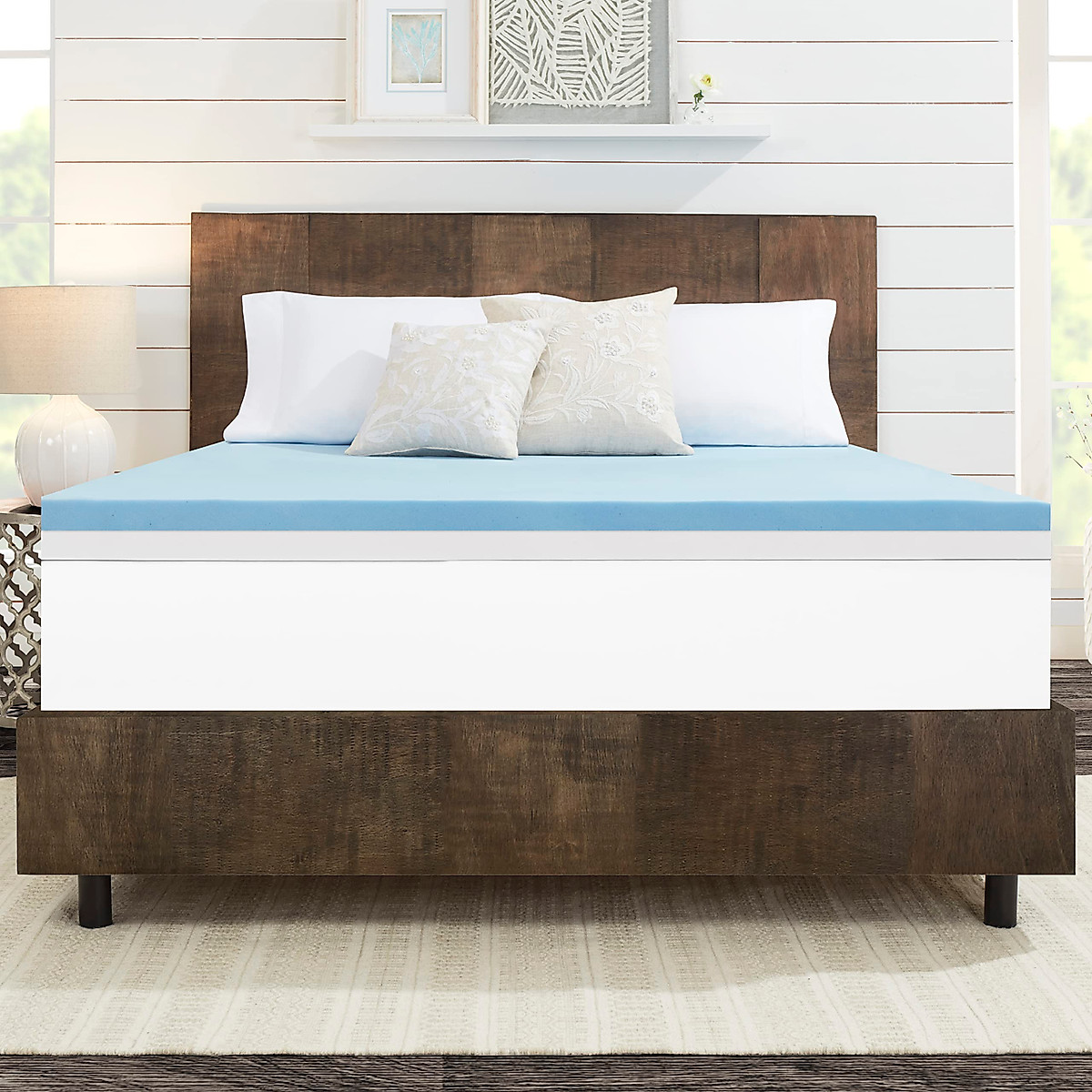 Dream Serenity ComfortDuo 4" Customizable Memory Foam Mattress Topper Twin