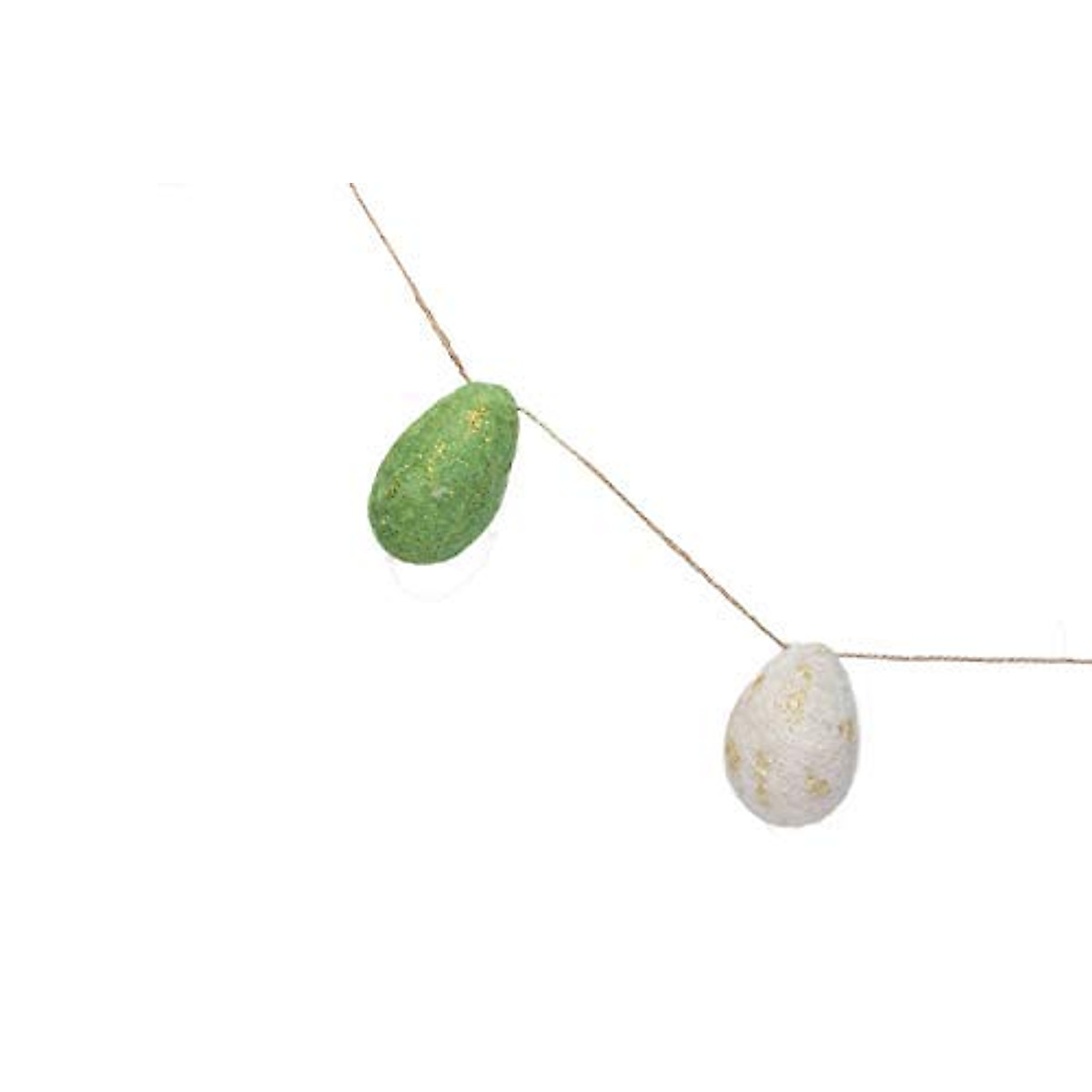 De Kulture Handmade Premium Wool Felt Easter Stuffed Egg Garland Eco Friendly Eastertide Wall Hanging Home Office Wedding Party Holiday Decoration Banner |48 Inch