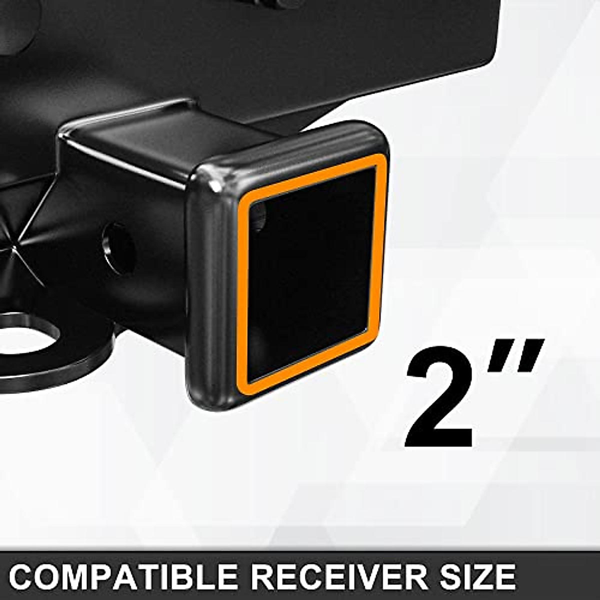 GWTAUTO Adjustable Trailer Hitch, Tri-Ball (1-7/8" x 2" x 2-5/16") Drop Hitch, Fits 2-Inch Receiver, 7 Inch Drop Cushioned Hitch,17000 LBS GTW-Class 3 Tow Hitch for Heavy Duty Truck, Solid Ball Mount