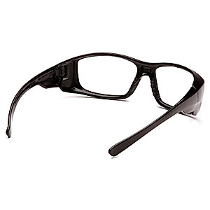 PYRAMEX SB7910D20 Pyramex Clear Safety Reader Glasses, Scratch-Resistant,Black Frame