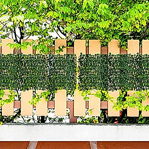 Expandable Fence Privacy Screen for Balcony Patio Outdoor,Decorative Faux Ivy Fencing Panel,Artificial Hedges