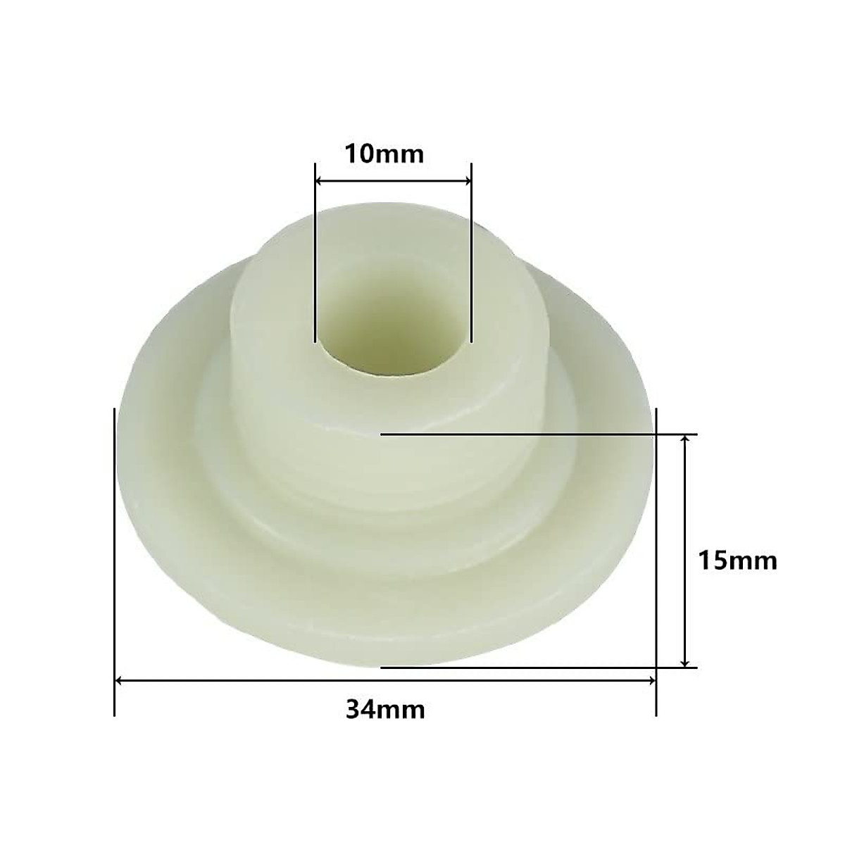 Patio, Lawn & Garden 1pc/10pcs 2 Teeth Oil Pump Worm Drive Gear Fit 3800 Chainsaw 3800 38CC 2-Stroke Small Chainsaws Parts Outdoor Powertool Parts & Accessories (Color : 10pcs)