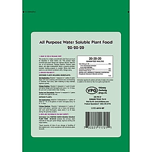 Fertilome (11722) All Purpose Water Soluble Plant Food 20-20-20 (3 lb.)
