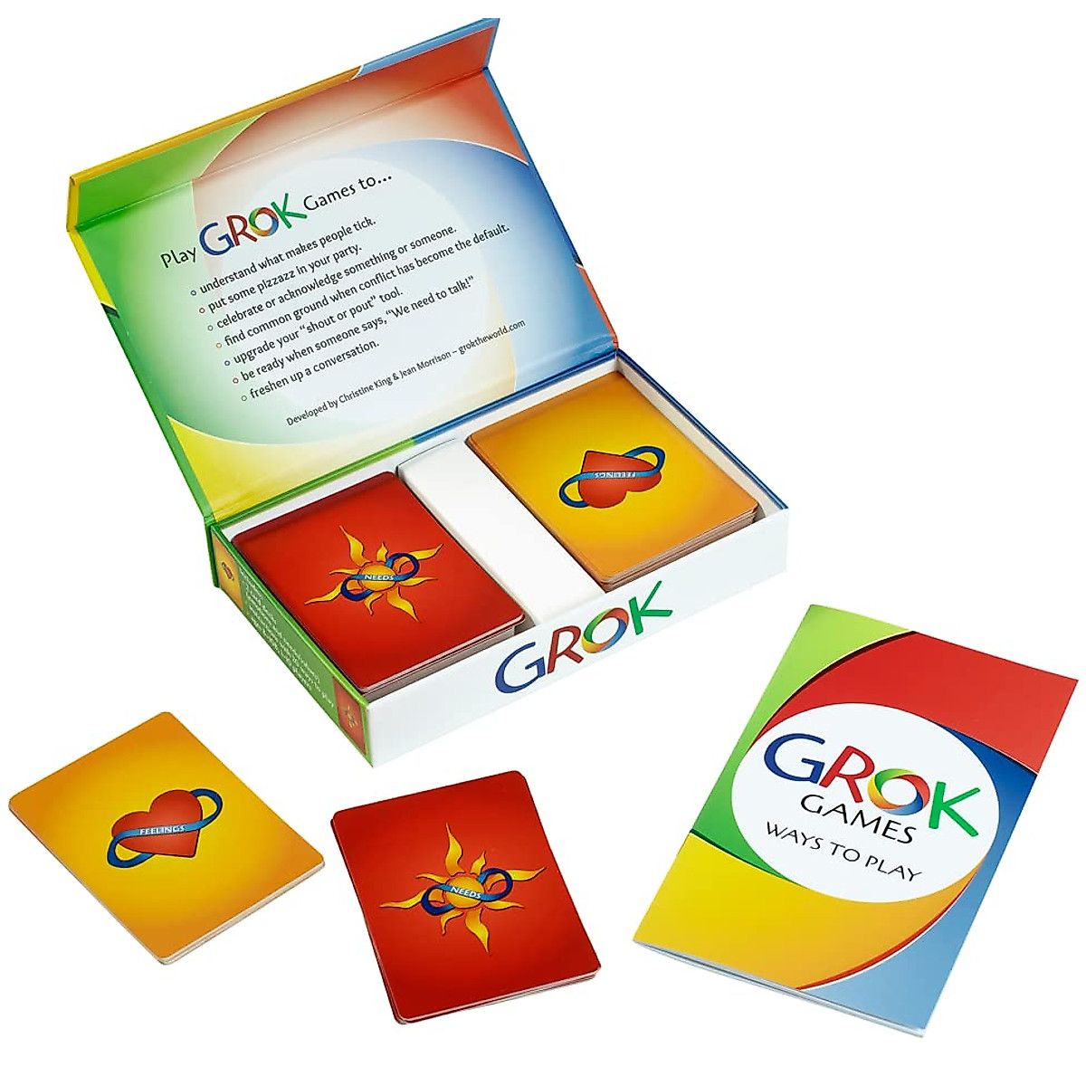 GROK Conversation Cards & Empathy Games | 20 Games to Build Engaging & Meaningful Connections | Strengthen Emotional Intelligence & Develop Lasting Relationships