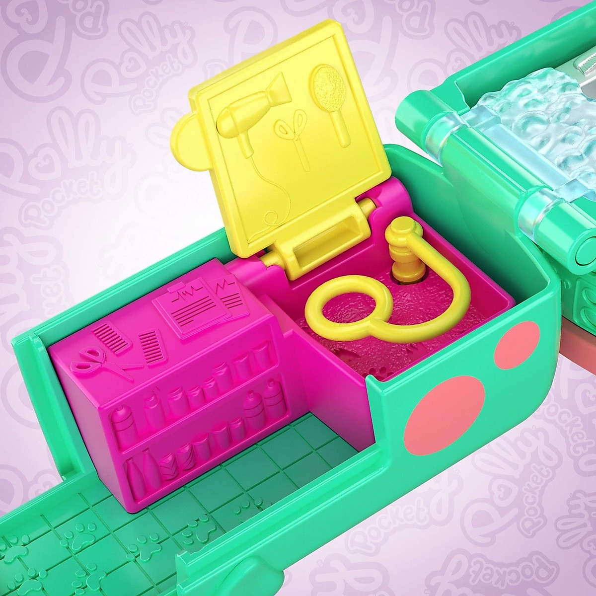 Polly Pocket Pollyville Pet Groomer Vehicle Playset
