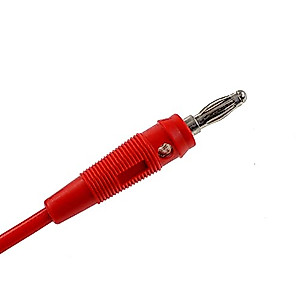 Oiyagai 2pcs Banana Plug and Alligator Clip Test Leads Use for Multimeter or Laboratory Electric Testing Work 1M (Red + Black)