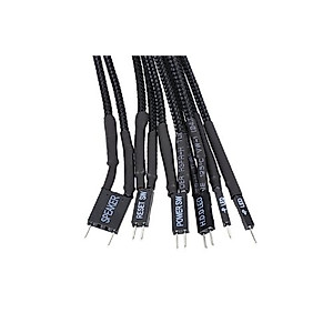 Phobya Front Panel Extension Cables, 30cm, Black