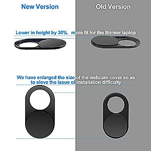 CloudValley Upgrade Magnetic Webcam Cover, [6-Pack] 0.023 inch Metal Camera Cover Slide for Mac, iPad, MacBook Pro, MacBook Air, Laptops, PC/Computer, Tablets, Web Blocker Protect Your Privacy