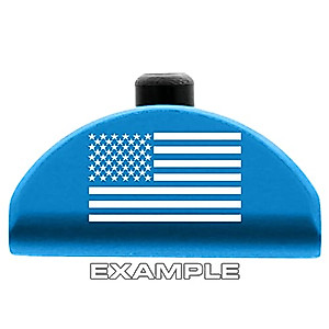 NDZ Performance Aluminum Grip Frame Plug for Glock Gen 4-5 17 19 22 23 24 31 32 34 35 37 38 45 9MM .40 .357 .45 Gap No Backstraps, Laser Engraved in Blue - US Army Special Forces Emblem