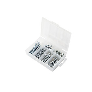 Gardner Bender SK-832T Electricians Screw Kit, 8-32 Round Phillips Head, 20 pc of ⅔, ⅞, 1, 1¼, 1 ⅝, & 2 in. Electrical Screws, 120 Pc. Kit