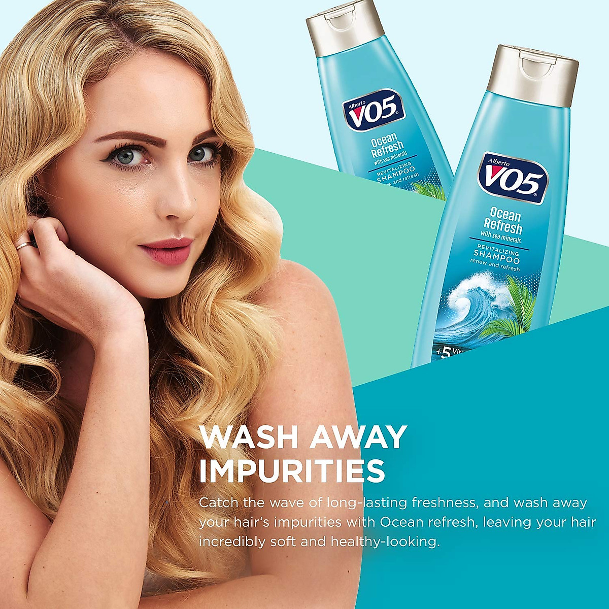 VO5 Ocean Refresh Herbal Shampoo - Size 12.5oz