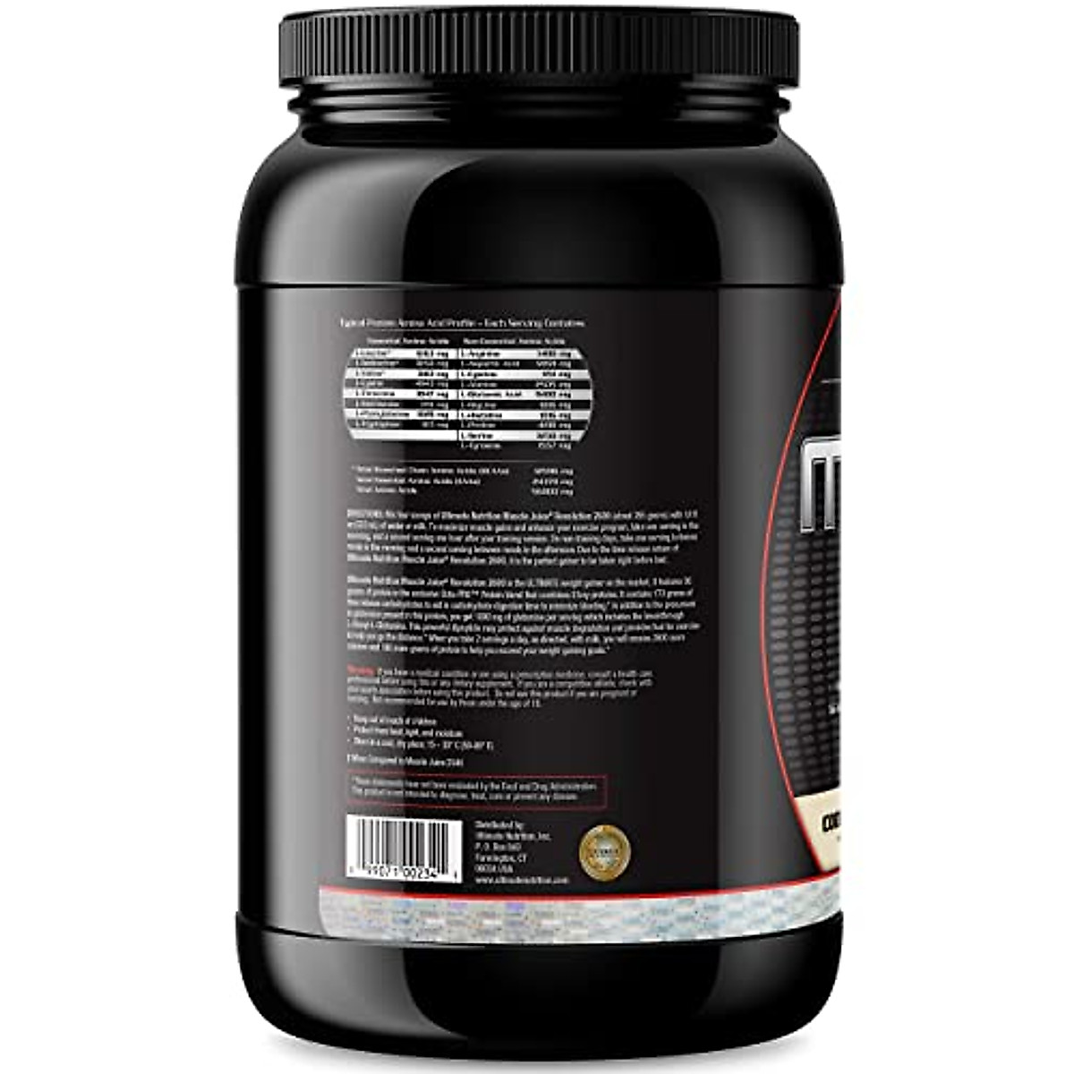 Ultimate Nutrition Muscle Juice Revolution Weight and Lean Muscle Mass Gainer Protein Powder with Glutamine, Micellar Casein and Time Release Complex Carbohydrates, Cookies N Cream, 4.69 Pounds