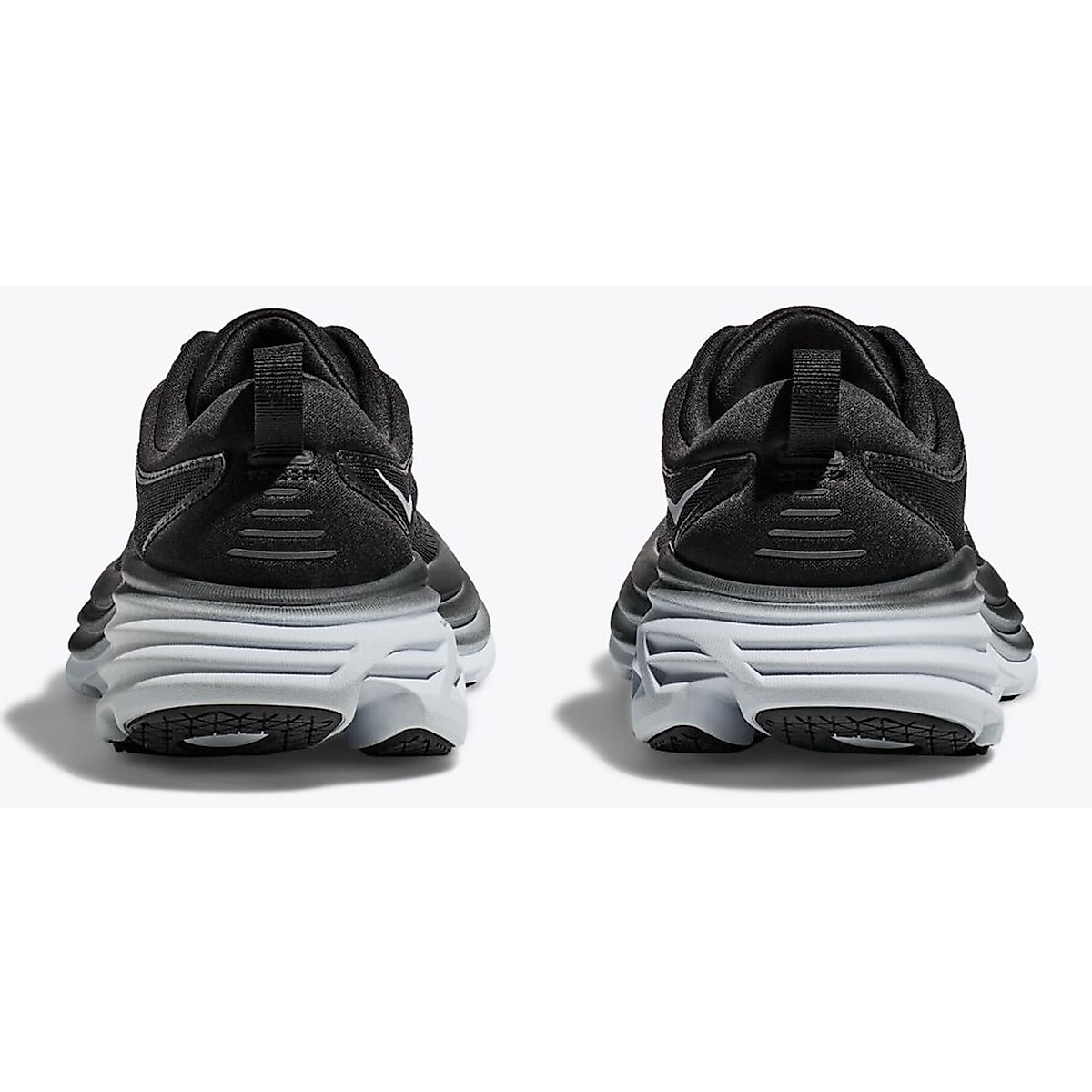 HOKA ONE ONE | Women's, Bondi 8 Road Running Sneakers (Black & White - 7)