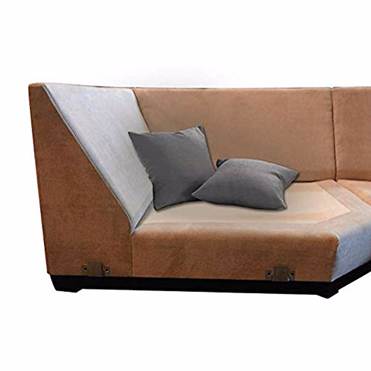 AKOAK 6 Pcs Metal Sectional Sofa Connectors Sectional Connectors Furniture Interlock with 12 Pcs Screws