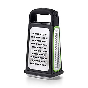 OXO Good Grips Etched Box Grater with Removable Zester, Steel