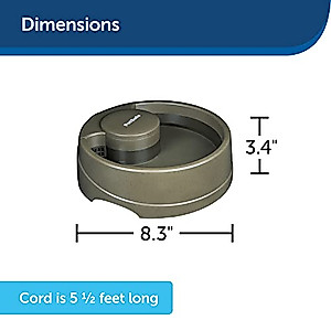 PetSafe Current Pet Water Fountain - Circulating Drinking Fountain for Cats and Dogs - Small, Forest, 40 oz Capacity Water Dispenser - Carbon Filter Included - Easy to Clean Design