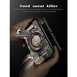 Mobile Game Finger Caps Non-Slip Touch Screen Gloves Anti-Sweat Finger Sleeves Shoot Aim Thumb Cover Mobile Phone Accessories for Call of Duty Mobile, Pubg, LOL Wild Rift, iOS, Android (3 Pairs)