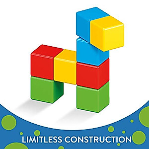 Geomag Premium Swiss-Made MagiCube 8-Piece Magnetic Stacking Cubes Building Set, Toddlers & Kids Ages 1-5, STEM Educational Toy, Creativity, Imagination, Early Learning Fun, Crystal Packaging