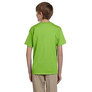 Hanes Youth Short Sleeve ComfortBlend T-Shirt, Lime, Large