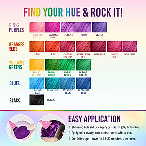 Punky Purple Semi Permanent Conditioning Hair Color, lasts up to 35 washes, 3.5 Fluid Ounce